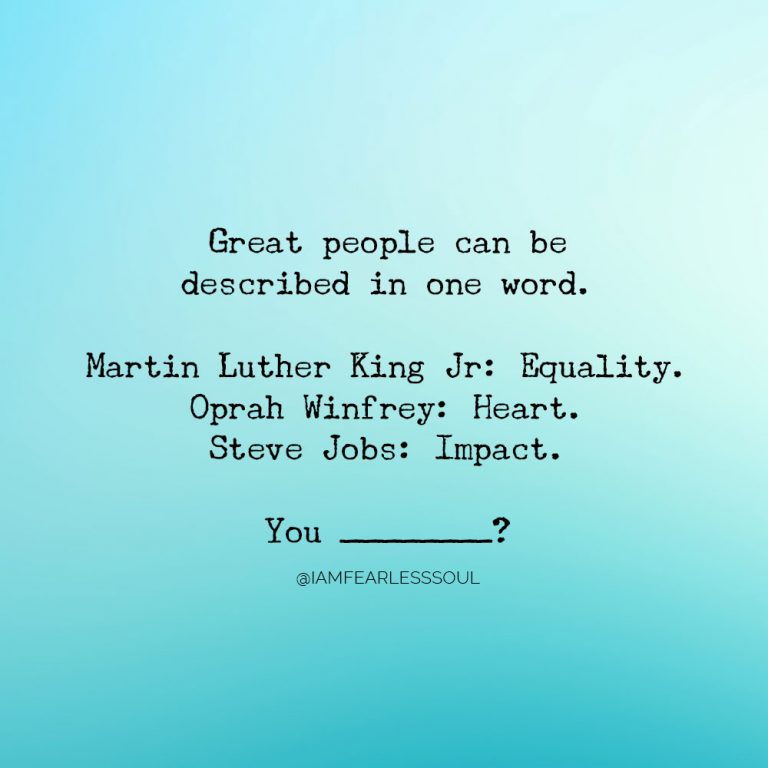 What Is Your One Word? - This Principle Will Change Your Life!